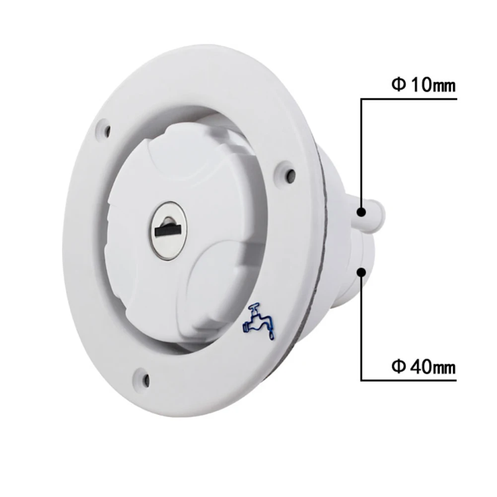 Caravan Plastic Gravity Fresh Water Fill Hatch Inlet Filler Neck For ...