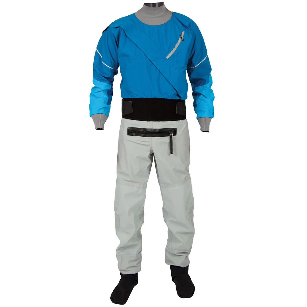 Men's 160D Taslon Neck Cuffs Kayak Drysuit with Latex Gasket Seal Chest ...
