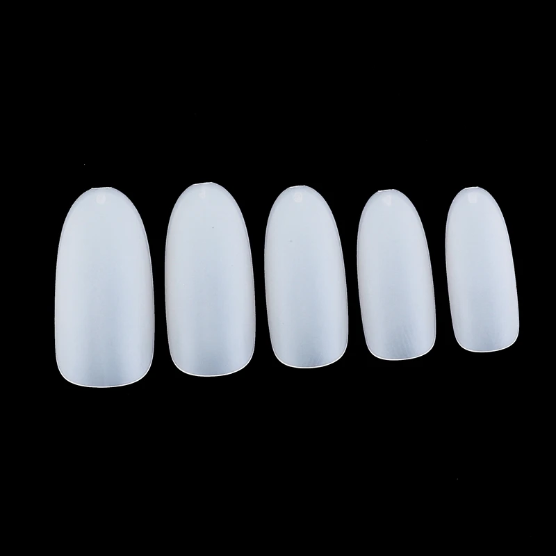 Nadeco 2024 Ultra Thin Fake Nail Full Cover Acrylic Tips Long Oval ...
