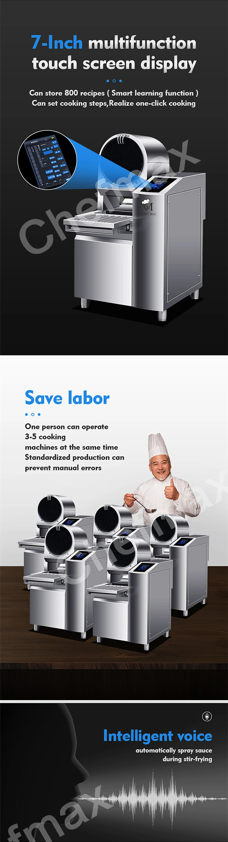 Chefmax Multifunction Vertical 8KW Intelligent Electric Turkish Delight ...