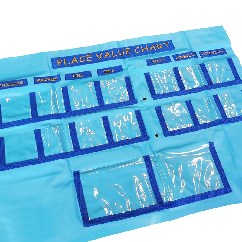 Place Value Chart With Decimal Pockets For Teching Laboratory ...