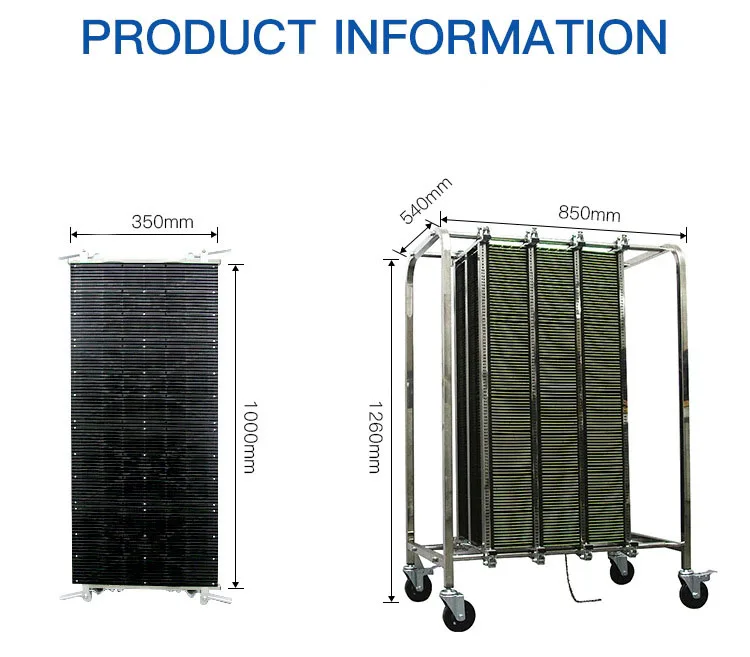 Industrial Low-Cost Adjustable Anti-Static SMT PCB Board Turnover Cart