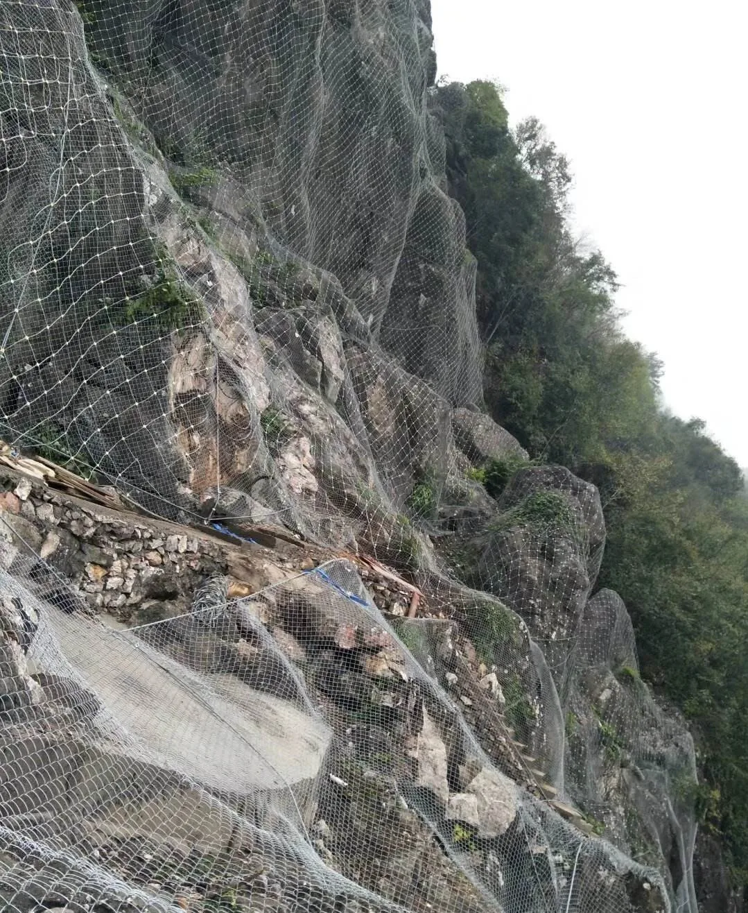 Galvanized Rockfall Barrier Mesh - Slope Protection Net