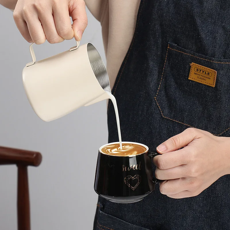 Steam Pitcher Milk Jug For Baristas Making Latte Art 350ml 600ml - Buy ...