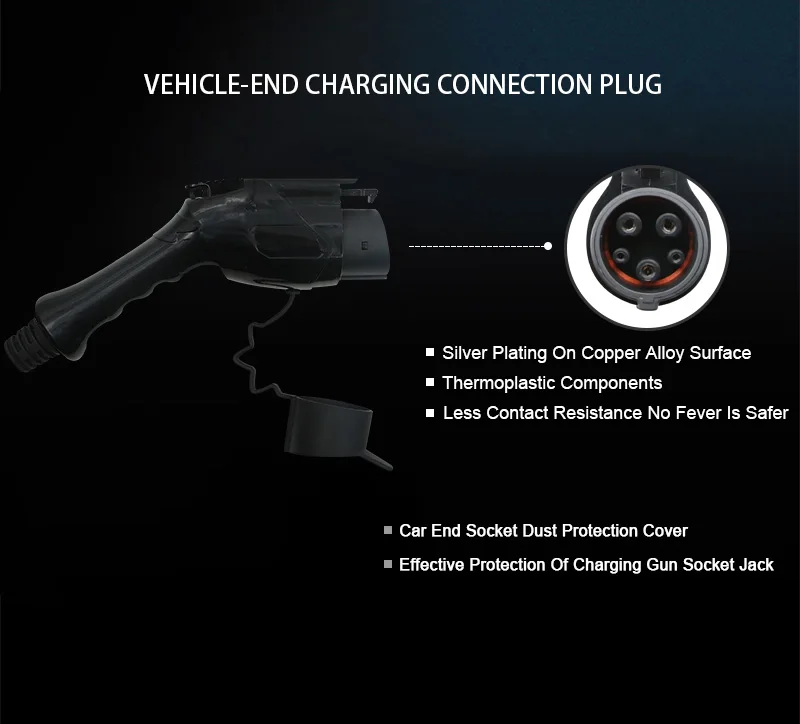 11kw Ev Charger Ev Connector Mode2 Schuko 1450 Plug To J1772 Level 2 ...