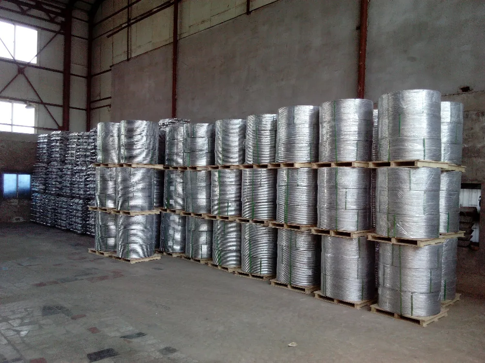 Aluminum Titanium Boron AlTi5B1 Cored Wire Coil - Aluminum Master Alloy ...