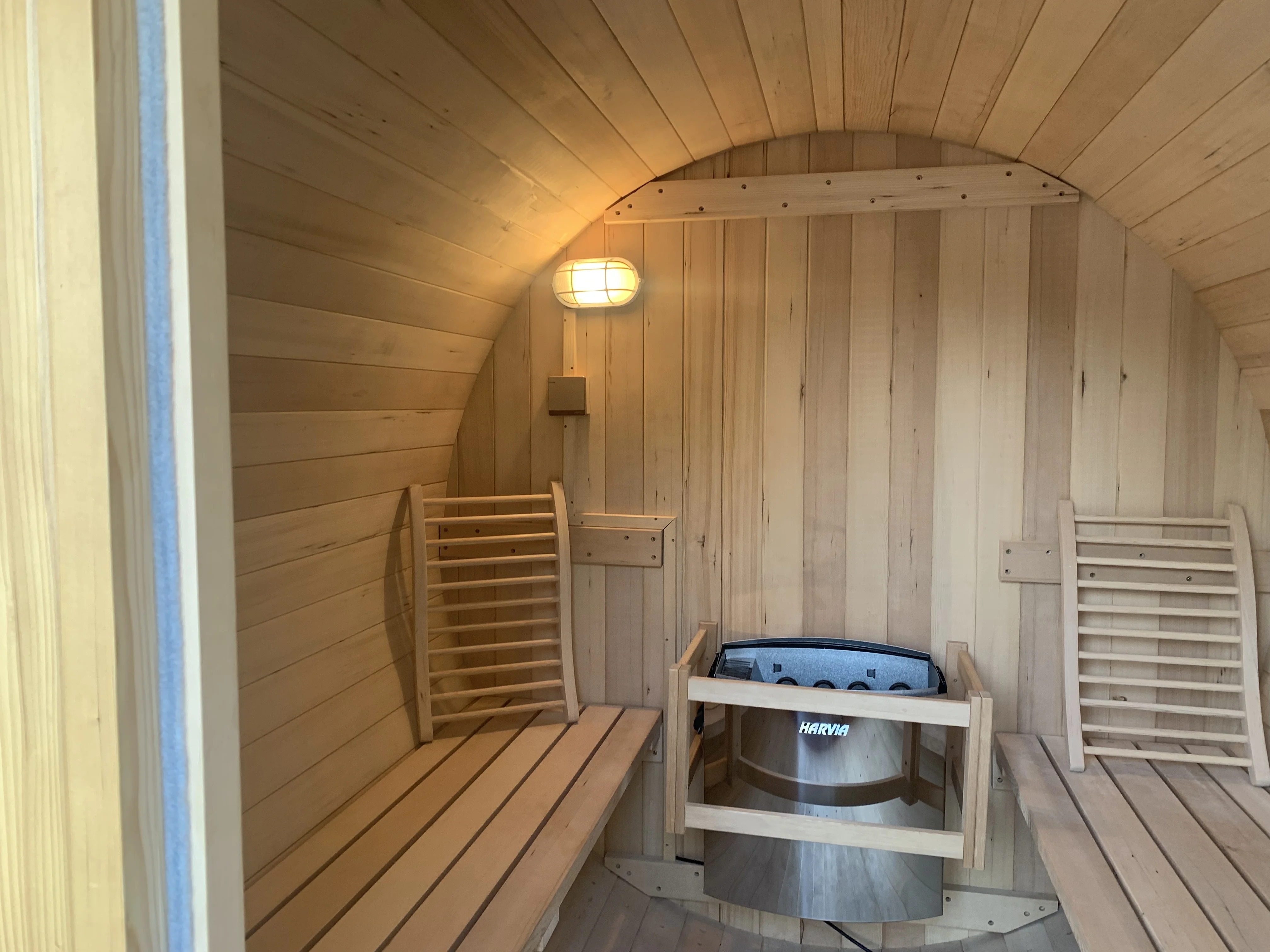 Outdoor Traditional Steam Barrel Sauna - Saunaking Quality