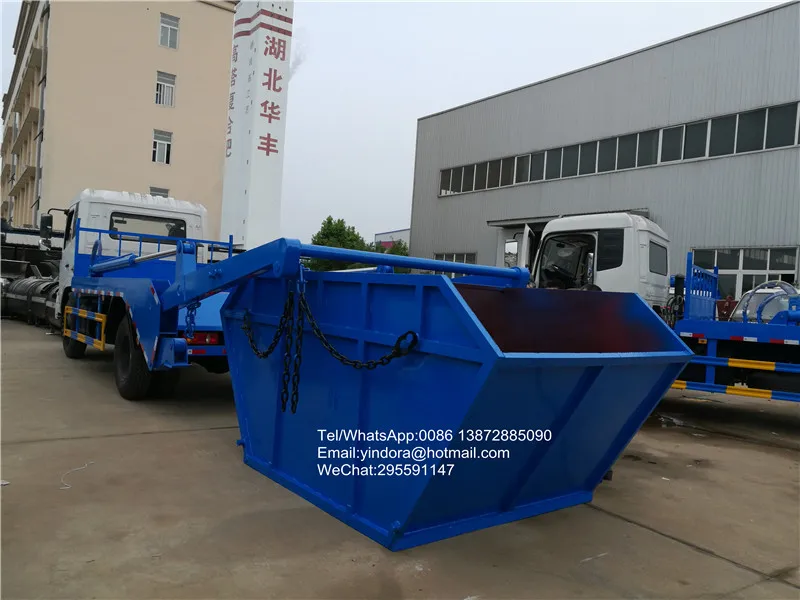 Dongfeng Rear Loader Swing Arm Hydraulic Lifting Dumpster Skip Bin Lift ...