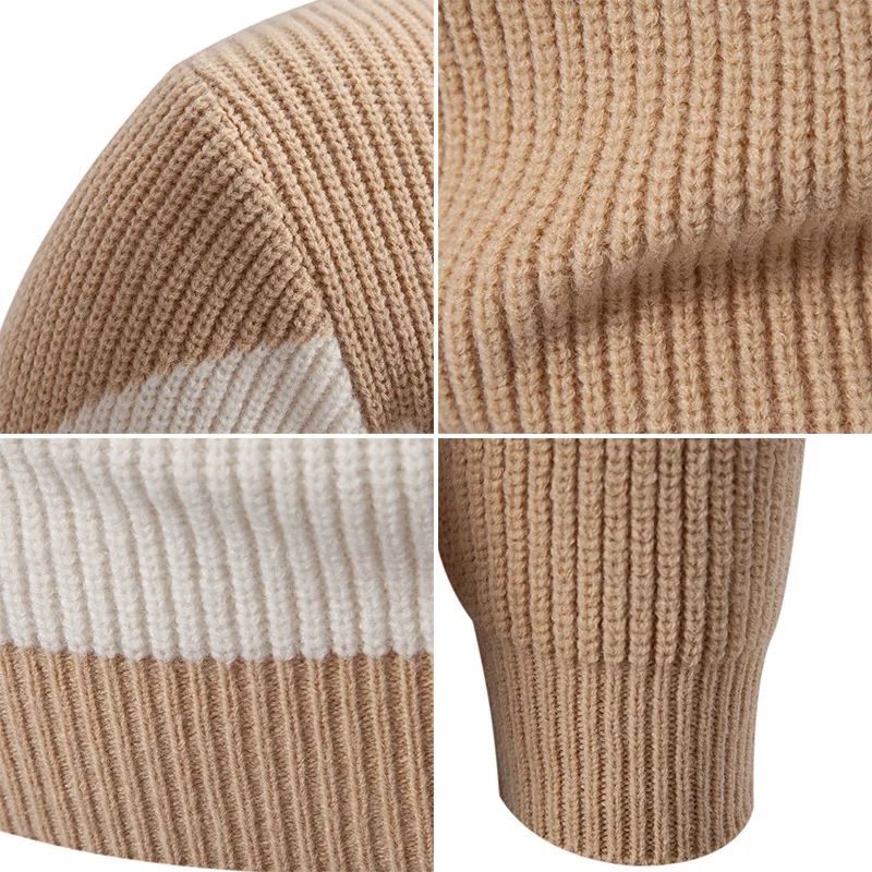 Men's Half High Collar Casual Pullover Sweater New Collection Color ...