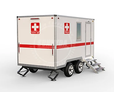 Modular Emergency Mobile First Aid Trailer for Medical Use