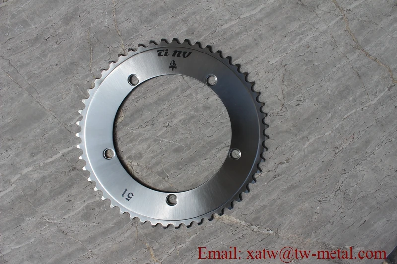 Custom Titanium Chainrings for Road and Track Bicycles