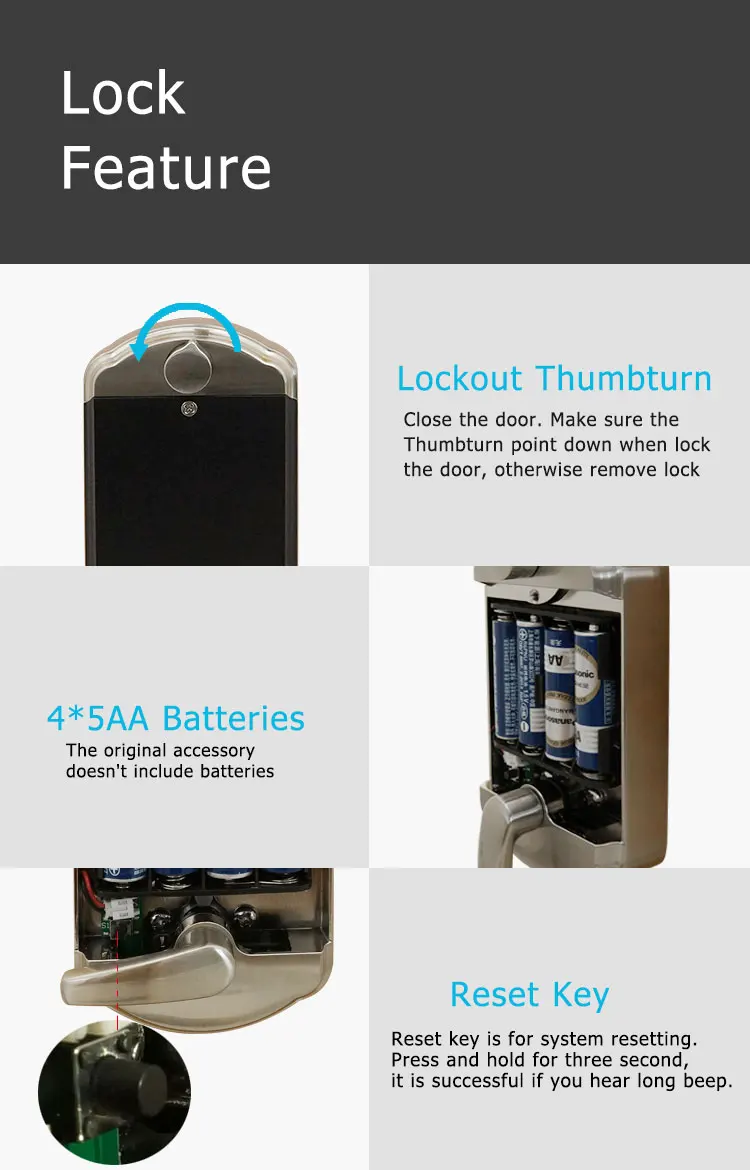 Trust 9301-sn Fingerprint Touchscreen Keypad Deadbolt Lock Satin Nickel ...