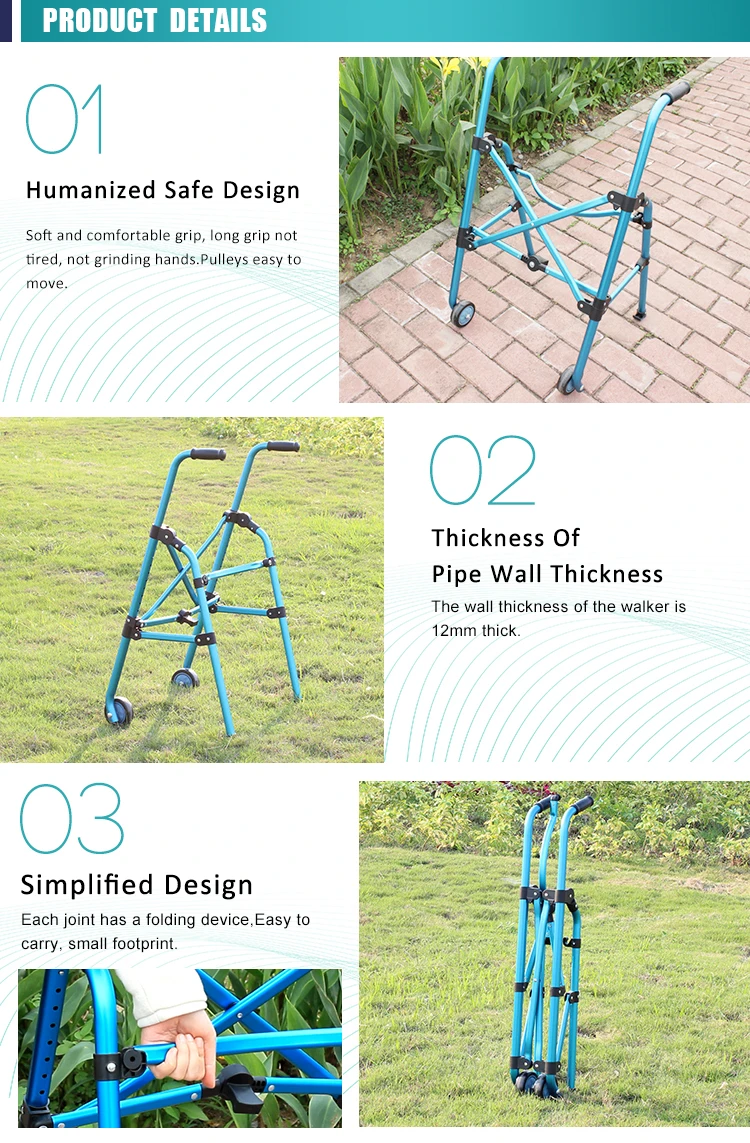 Mobility Walking Aids Adjustable Height 2 Wheels Medical Product ...