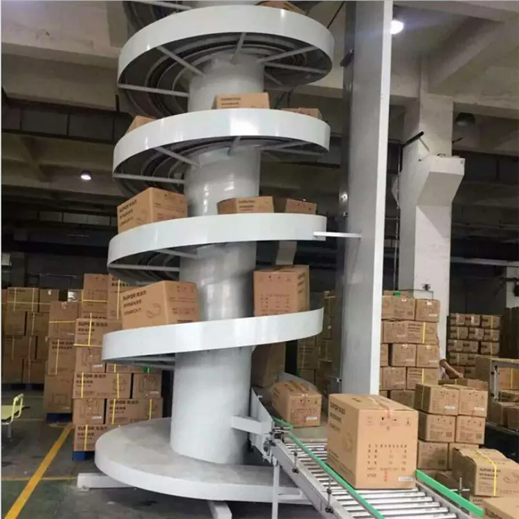 Gravity Rollers Spiral Conveyor Conveying System Automatic Pallet ...