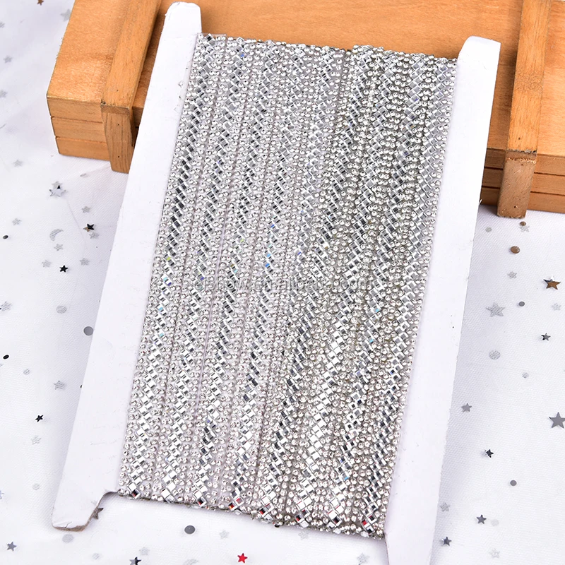 Hotfix Iron On Decoration 24*40cm Crystal Square Glass Leopard ...