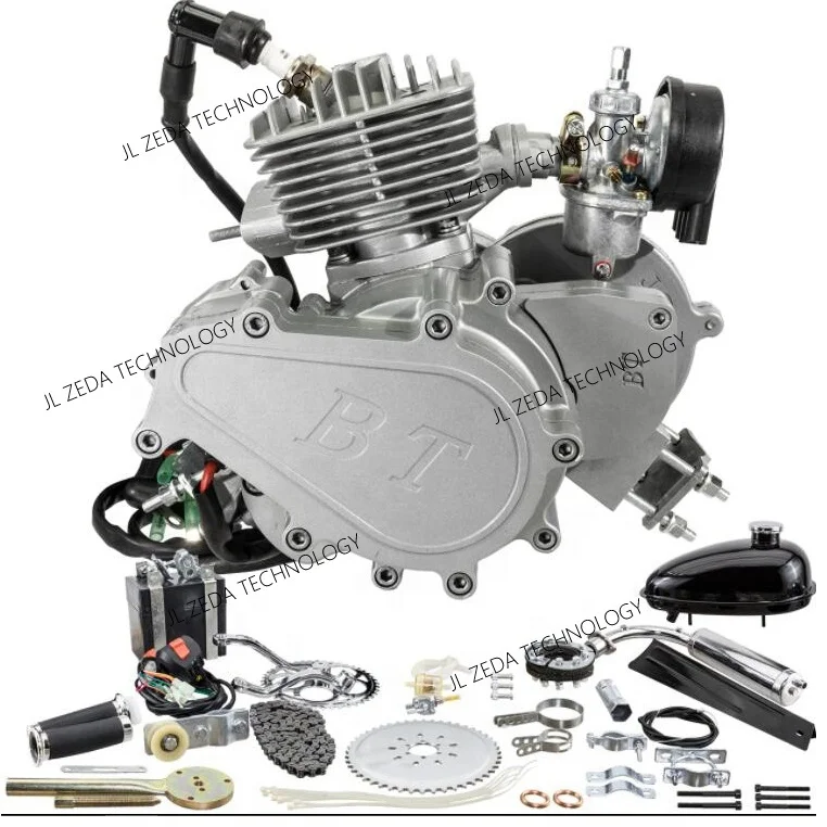 Zeda100/yd100 2 Stroke 80cc Gas Engine Set Sample Motor Kit Bicimoto ...