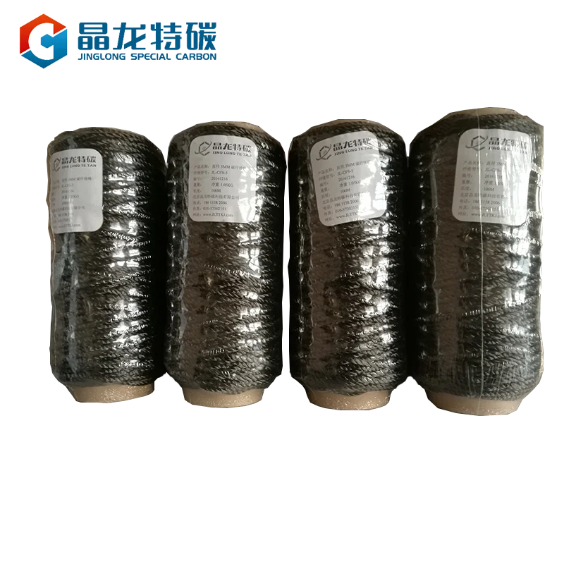 Carbon Rope / Special Carbon Fiber Rope For Vacuum Sintering Furnace ...