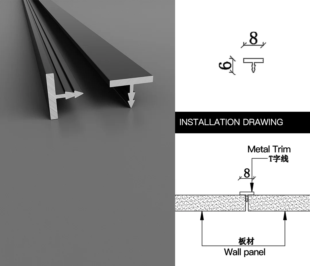 WPC Wall Panel Accessories - Stainless Steel Clasp