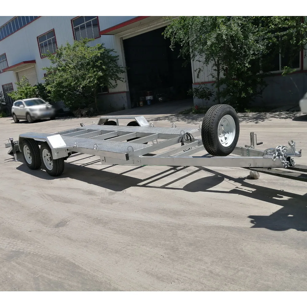 Flat Plate Trailer Car Trailer Galvanized Trailer| Alibaba.com