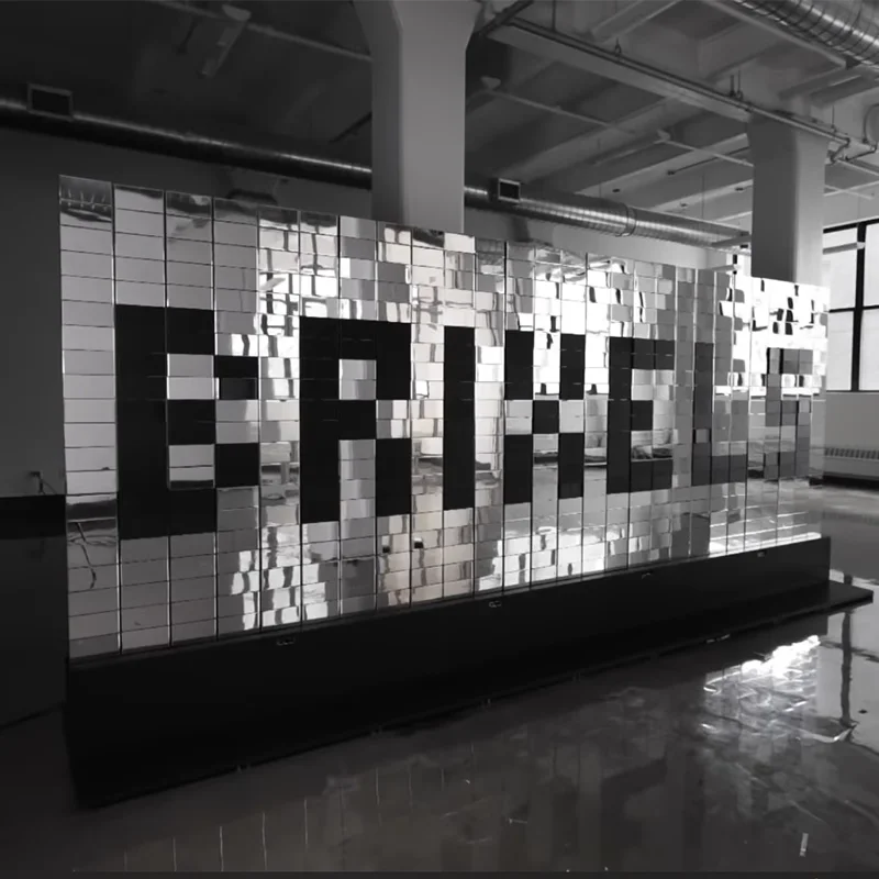 Creative Flip-Disc Kinetic Art Interaction Design Restaurant Mechanical ...