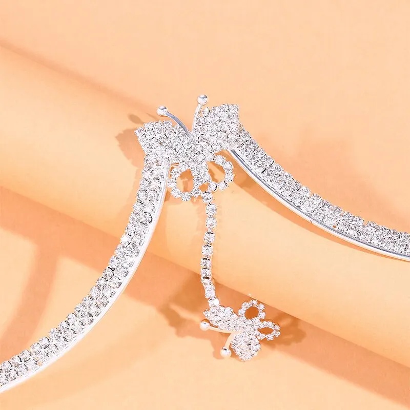 Stonefans Double Butterfly Chest Bracket Chain Body Jewelry Sexy Women ...