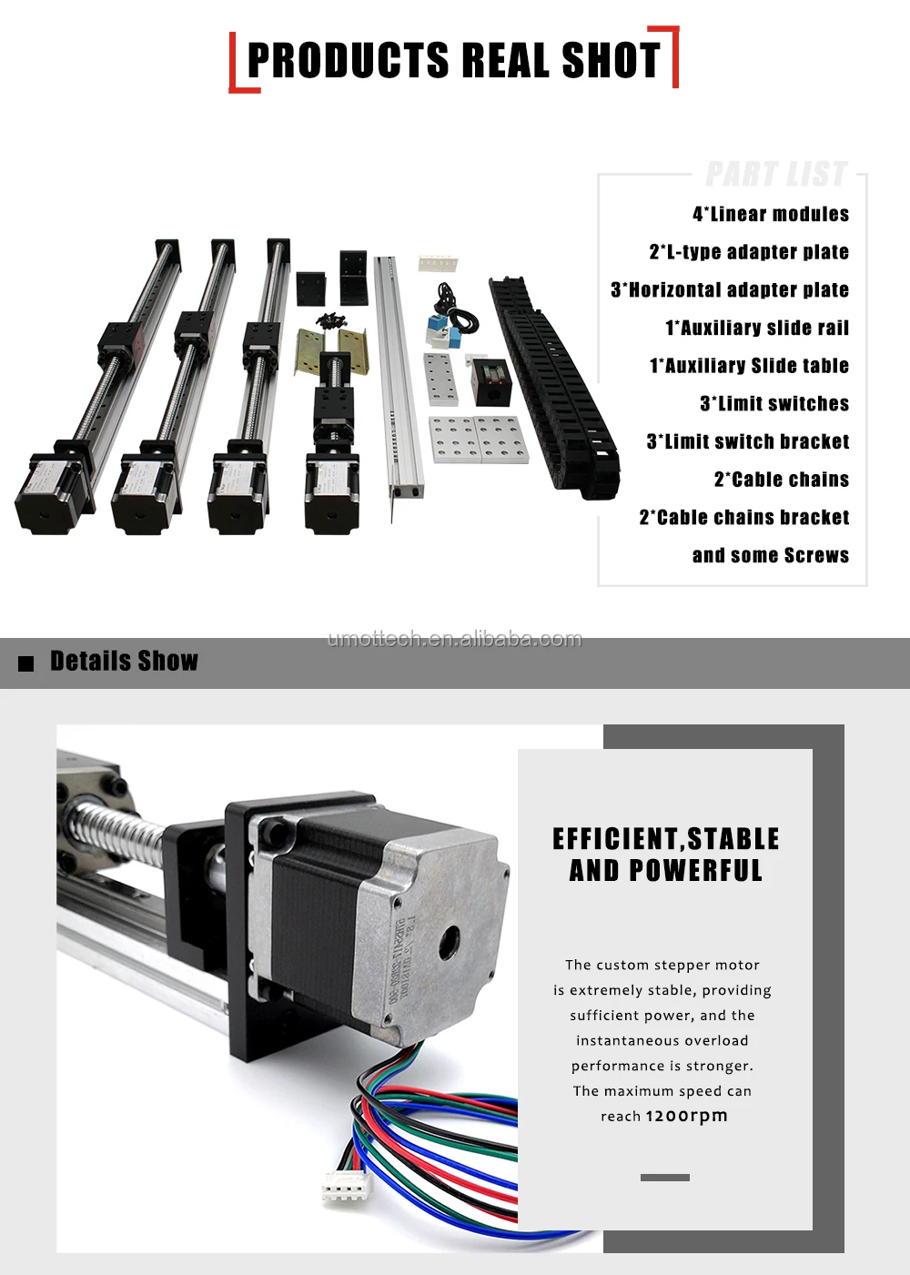 XYZ 3 axis robot gantry linear stage Cartesian robot CNC linear guide ...