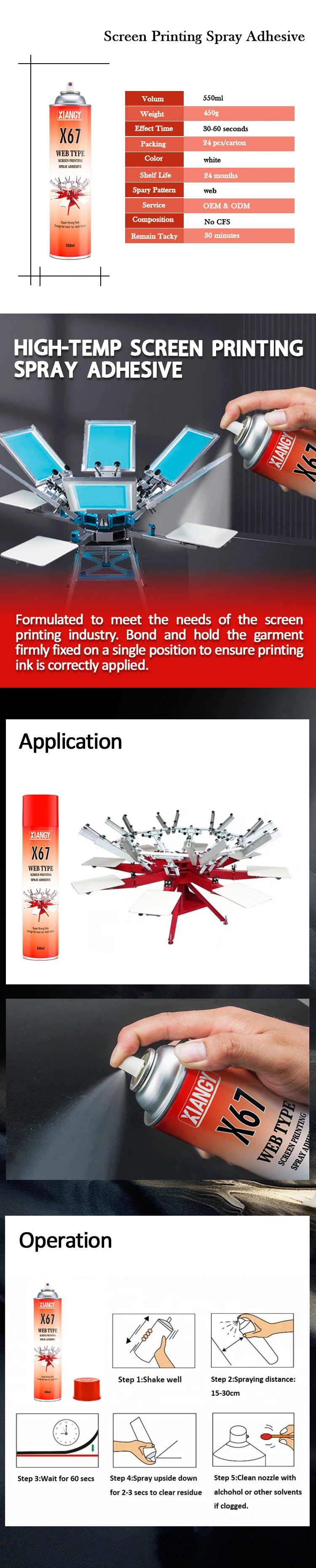 Octopus Screen Printing Textile Adhesive Spray - Buy Textile Printing ...