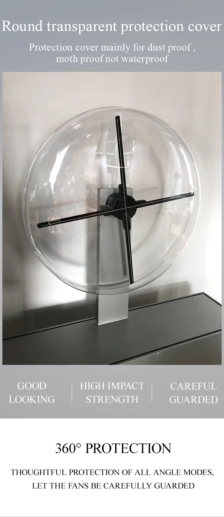Z1 Z7 42cm Plastic Acrylic Transparent 3d Fan Display Case