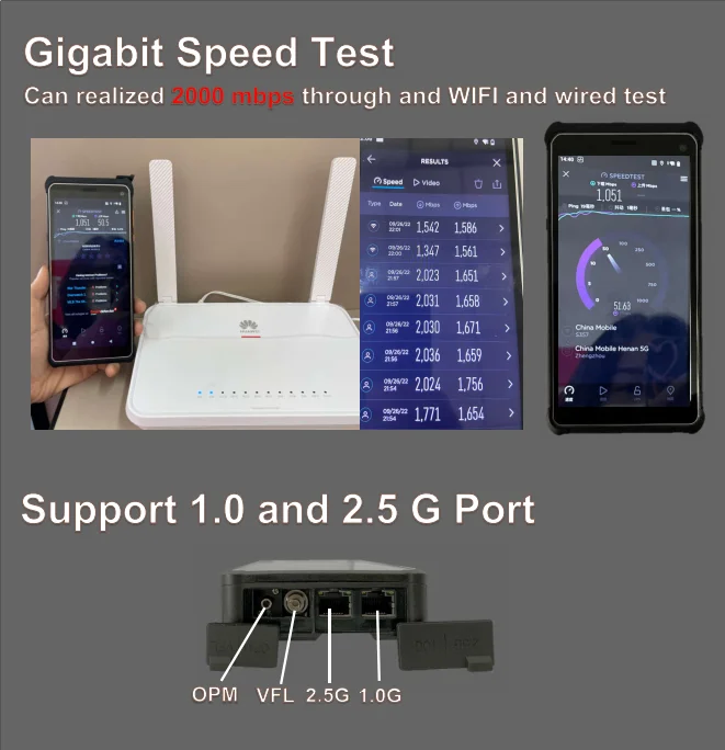 S357 5g Pda Ftth Speed Test Android 12 Telecom Test Pda Network Tester ...