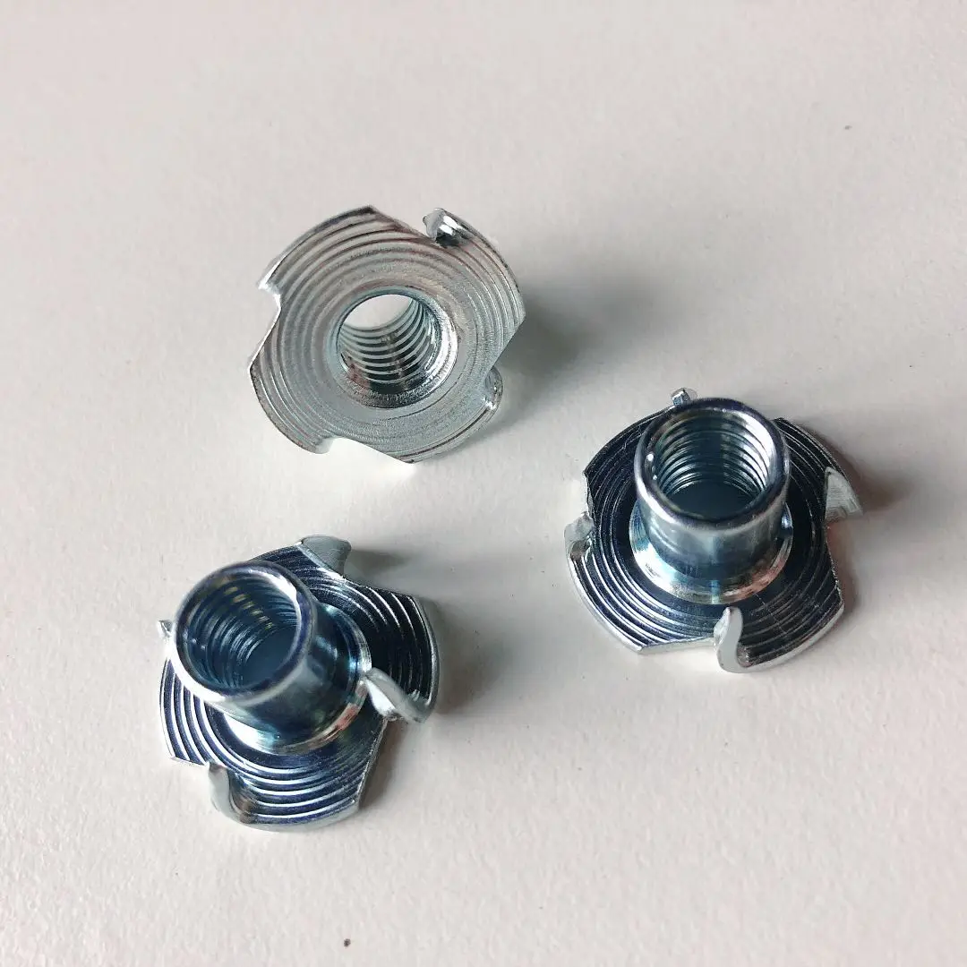 Steel Tee Nuts 5/16 Inch Threaded Inserts For Climbing Holds And Wood ...