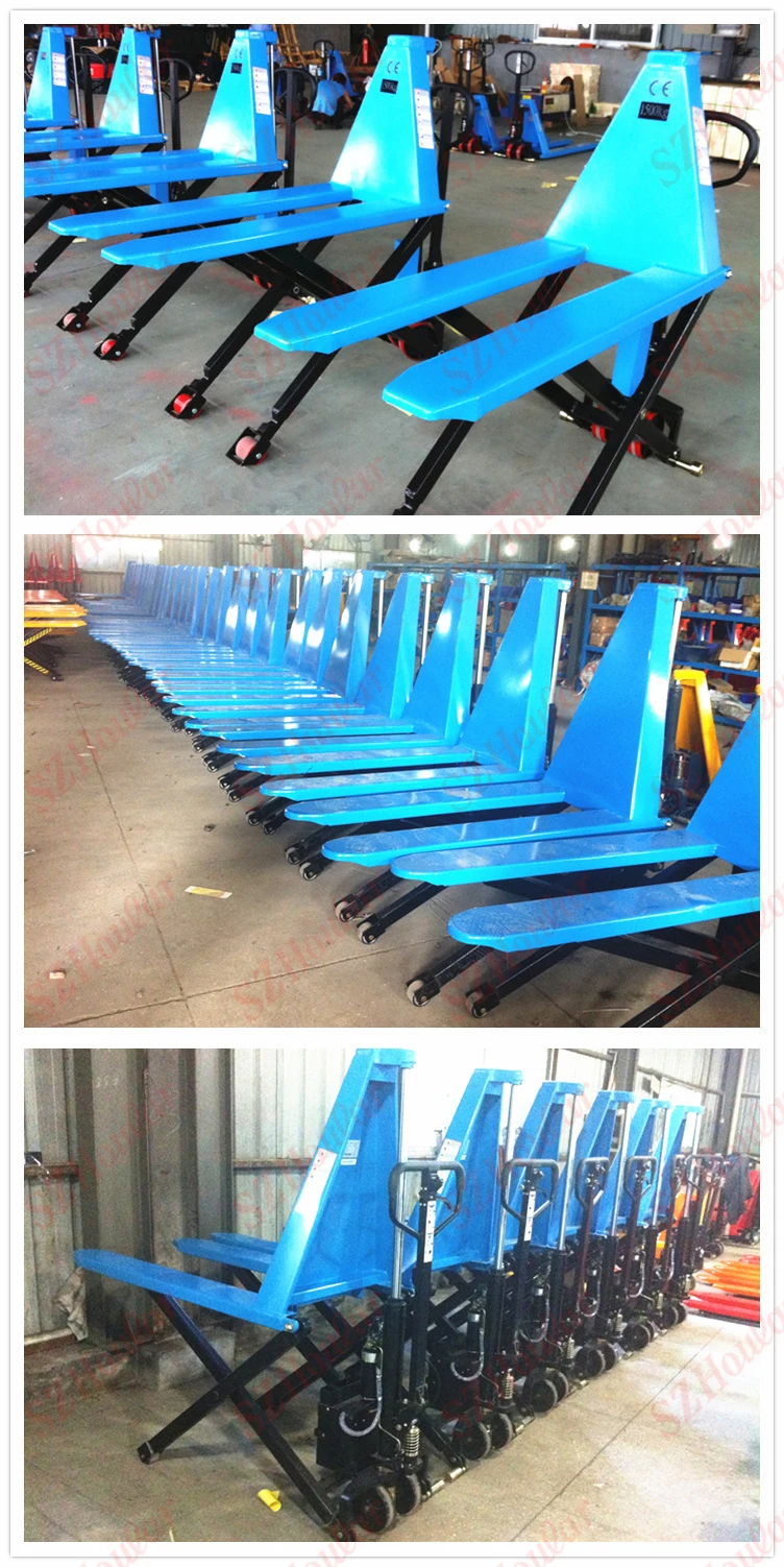 Stainless Steel High-Lift Pallet Truck Electric Hand Scissor Lift ...