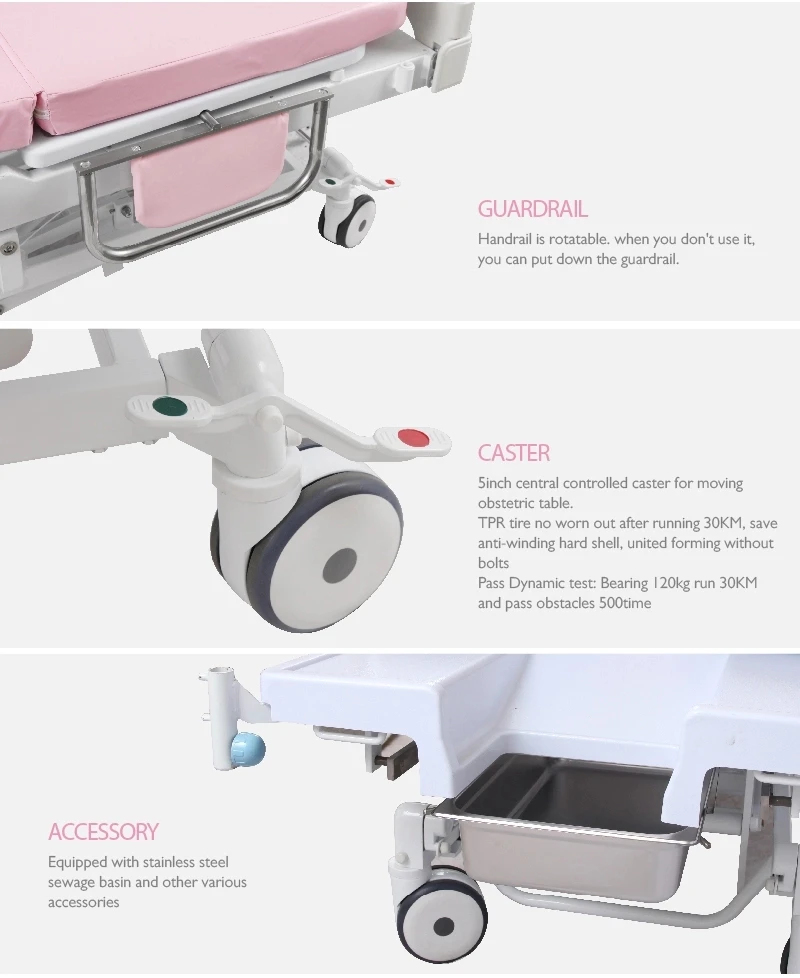 Portable Hospital Delivery Bed Electric LDR Obstetric Exam Table Manual ...