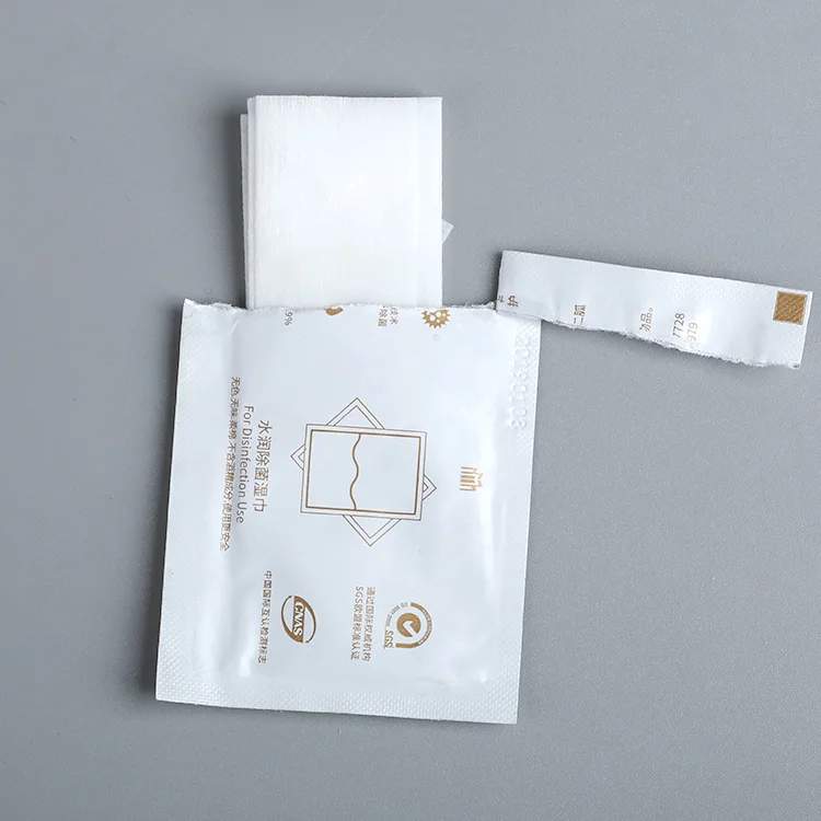 Individually Packaged For Hand Face Disinfection Use Wet Wipe Wet ...