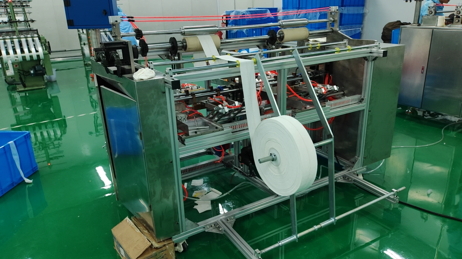 Automatic Coreless Bandage Rolling Machine with Glue Adhesive Silicone