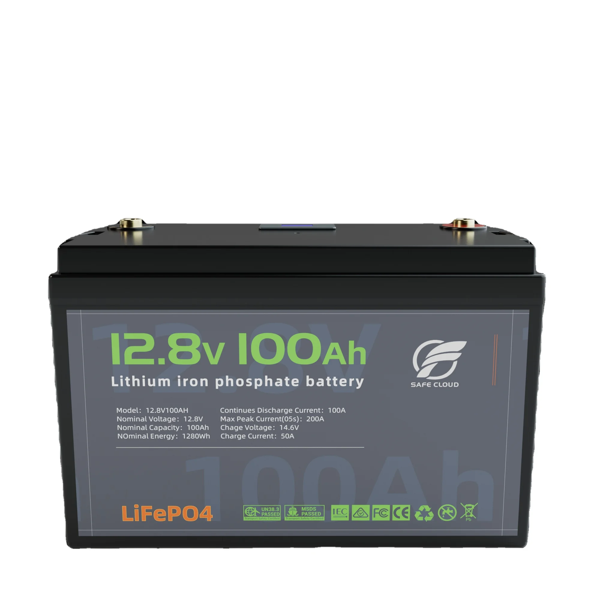 12v 24 Volt 100ah Solar Lifepo4 Battery Energi Storage Bluetooth ...