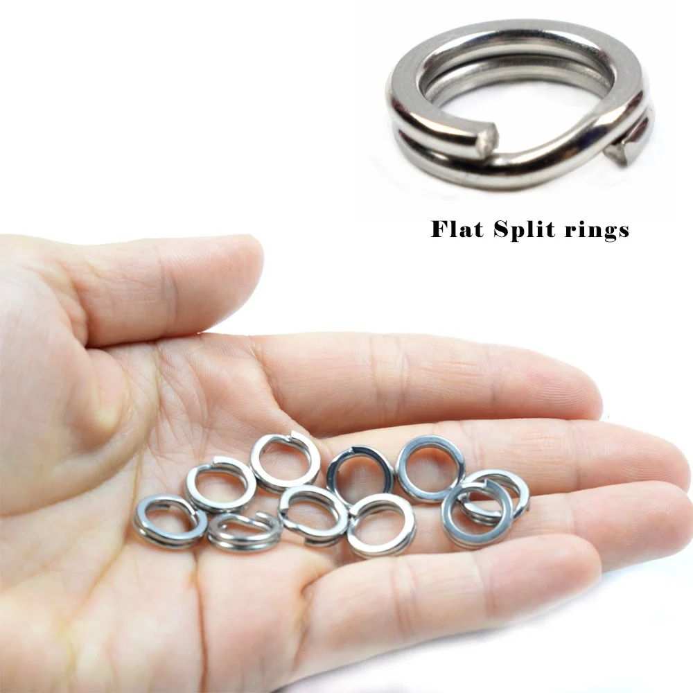 Stainless Steel Fishing Split O Rings Flat Fishing Swivel Knot Lure stainless-steel-fishing-split-o-rings-flat-fishing-swivel-knot-lure