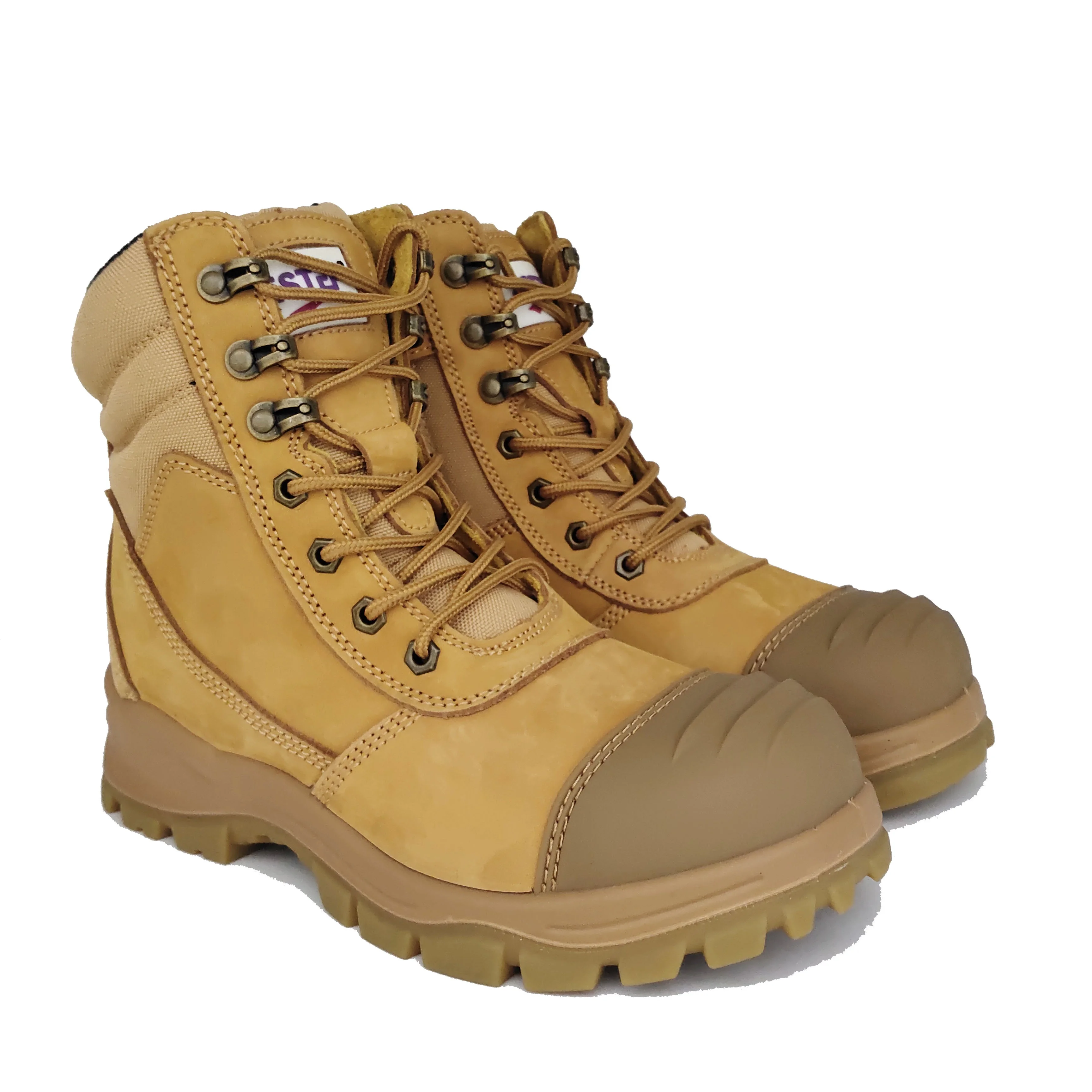 High Cut Nubuck Leather Australia Work Boots Steel Toe Safety for Miner