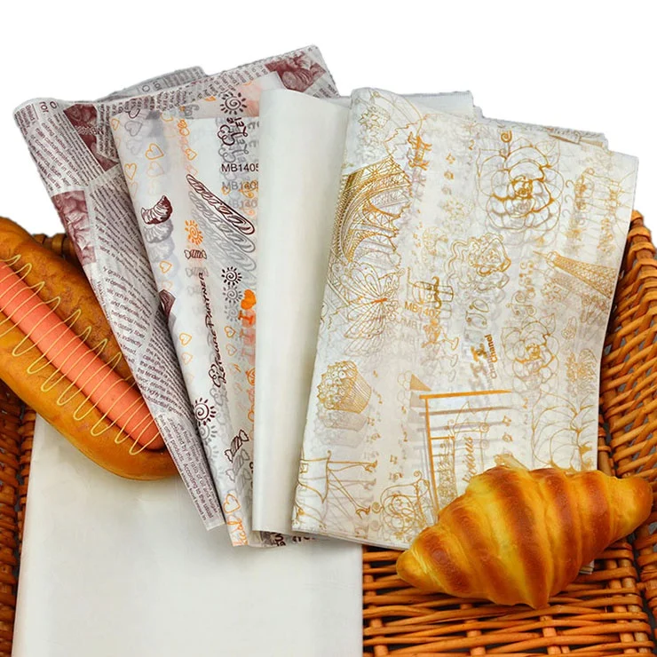 Private Customized Wrapping Dry Bread Deli Dry Waxed Papers
