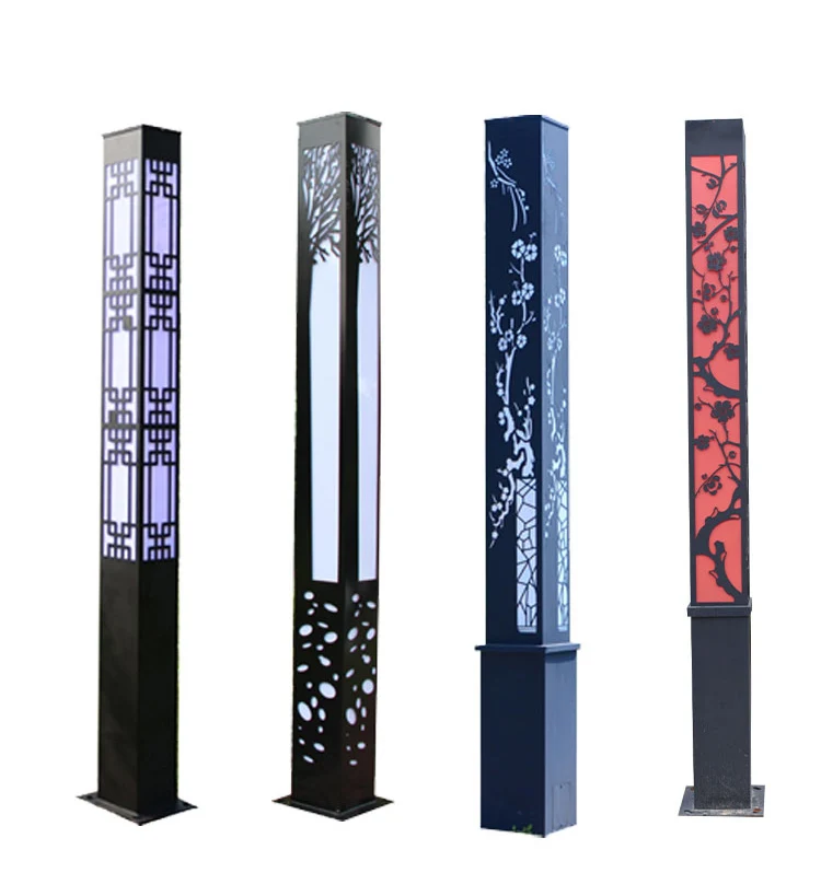 Residential Decorative High Performance Square Street Light Column ...