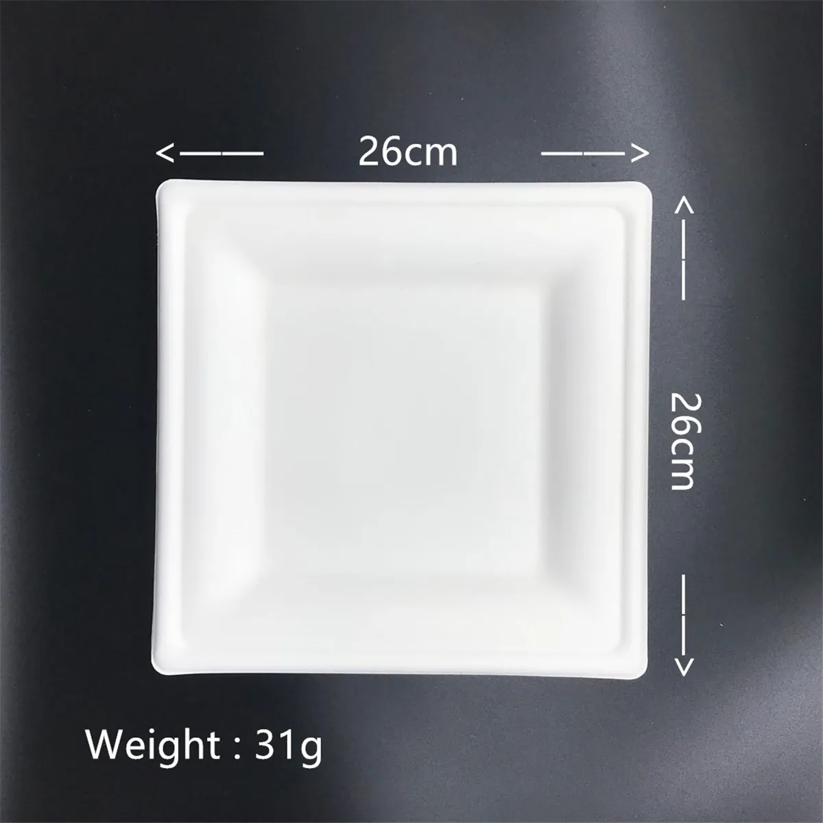 Disposable Sugarcane Fiber Bagasse Pulp Square Food Tray Dish Plate ...