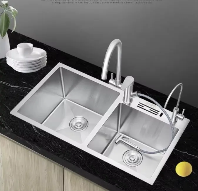 Large Multifunctional 6845 Kitchen Sink Whale Rainfall Waterfall ...