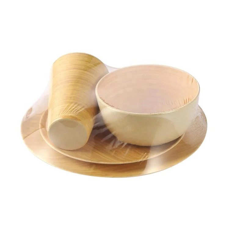 2024 New Design Eco-friendly Biodegradable Unbreakable Dinnerware Set ...