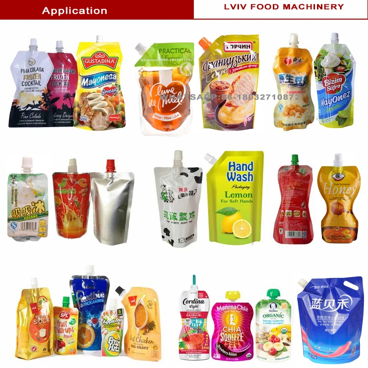 Korea Ice Soju Drink Pouch Filling Capping Machine +86 18032710872