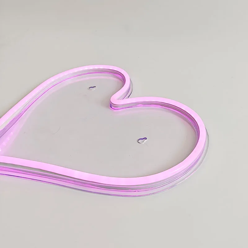 Led Sign Red Heart Neon Sign With Switch Neon Light Neon Light Bedroom ...