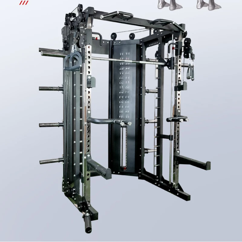 Commercial Multi-function Smith Machine Functional Trainer Fitness Equipment For Gym And Home ...