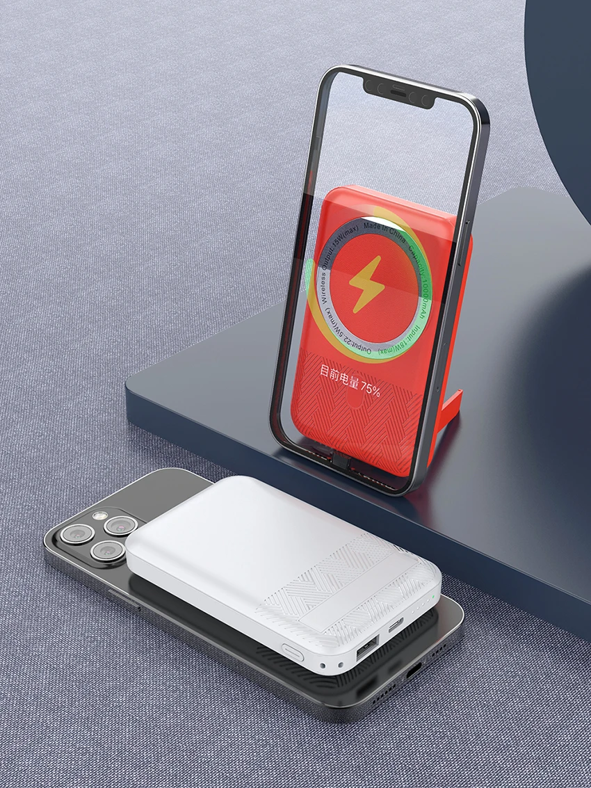 Mini Magnetic Wireless Power Bank Pd20w 10000mah Magnetic Wireless ...