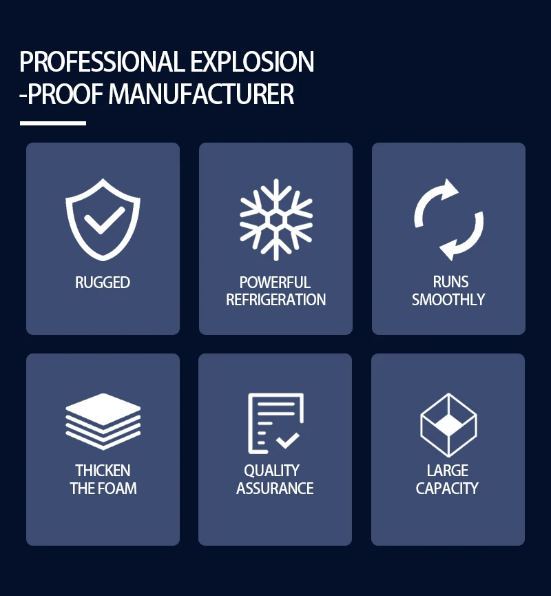 ATEX Explosion Proof Double Door Dual Temperature Refrigerator ...
