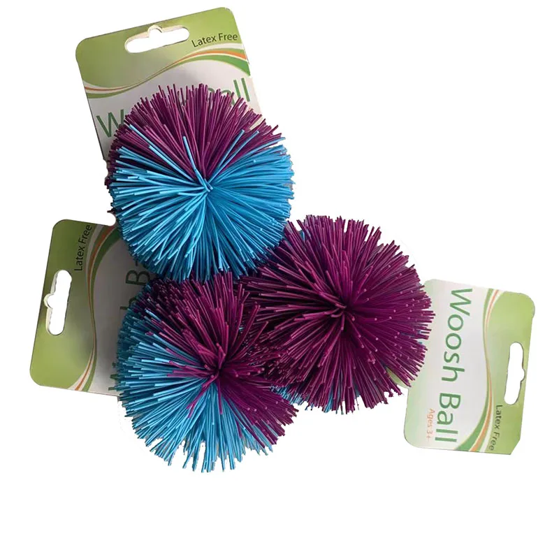 Silicone Soft Stringy Pom Monkey Ball - Stress Relief Toy