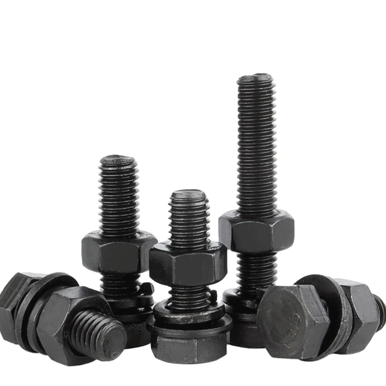 Din931/din933 Hex Bolt And Nut Steel Hex Cap Screw Bolt Washer And Nuts ...