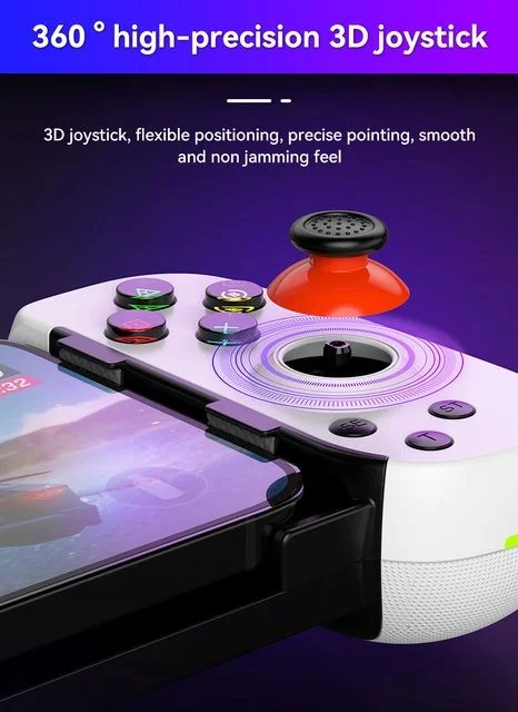 D6DP Wireless Gamepad Stretching Extendable Gaming Controller BT Handle ...